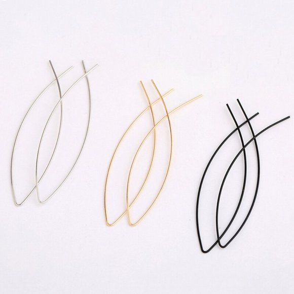 LiveChicStyle | Jewelry | Fish Hoop Earrings Multiple Colors | Poshmark